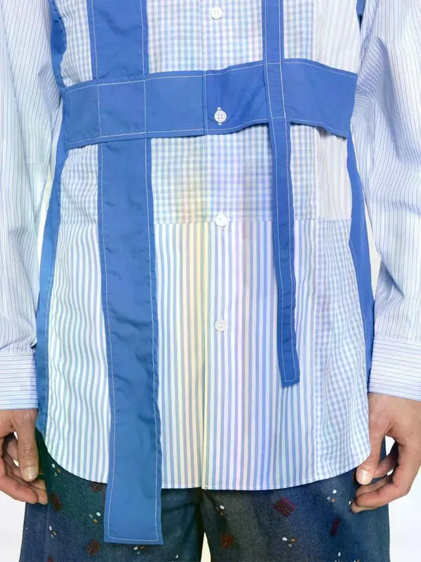 Comme Des Garçons Patchwork Striped Shirt