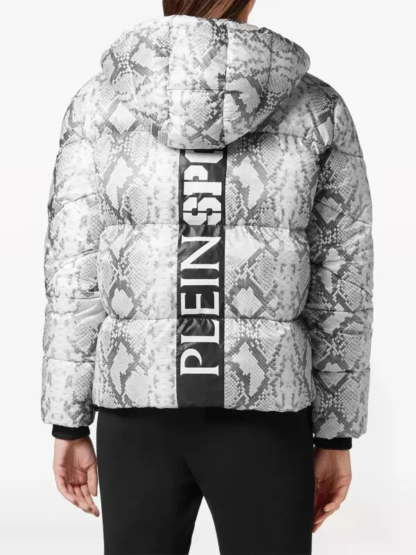 PLEIN SPORT Logo-print Puffer Jacket
