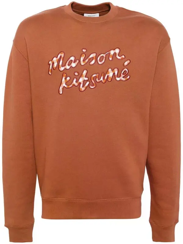 Maison Kitsuné Handwriting Gingham Sweatshirt - Neutrals