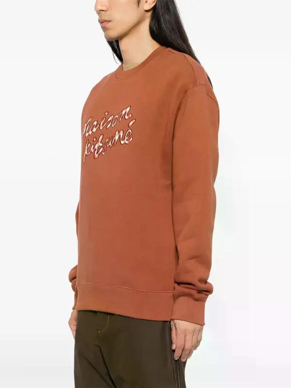 Maison Kitsuné Handwriting Gingham Sweatshirt