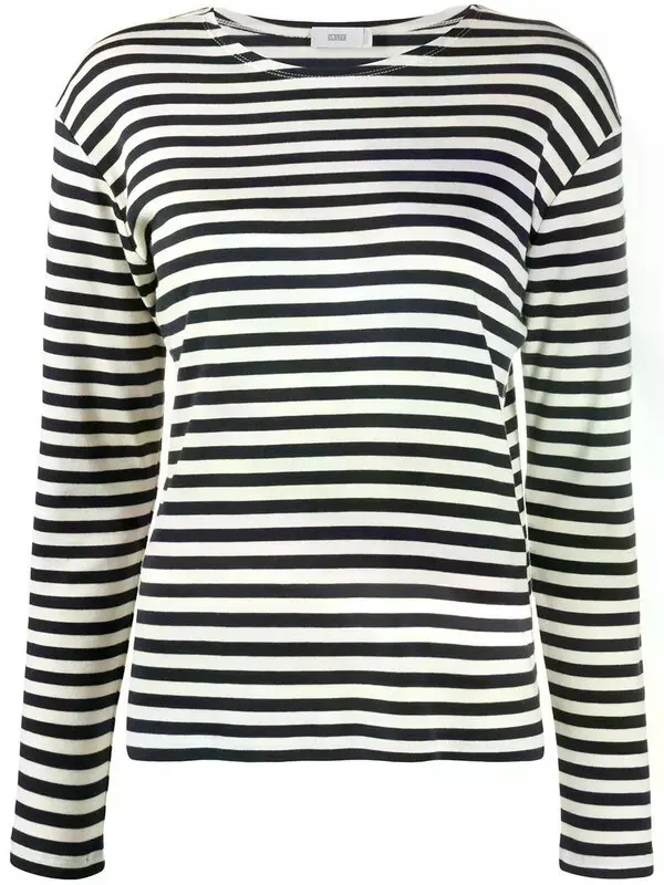 Closed Striped Long-sleeved T-shirt - Neutrals