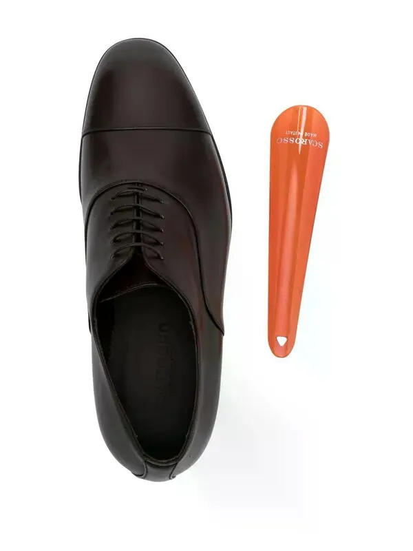 SCAROSSO Salvatore Leather Oxford Shoes - Brown