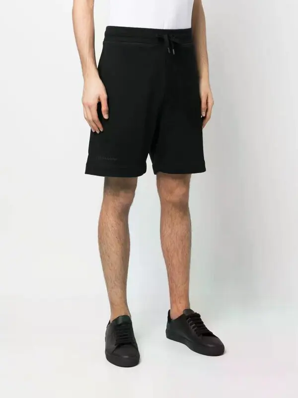 Canada Goose Logo Print Cotton Track Shorts
