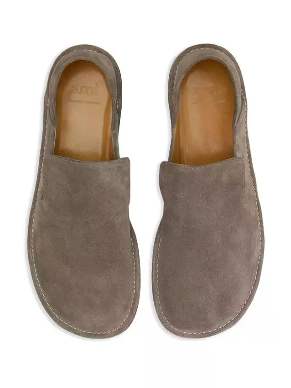 AMI Paris Suede Slippers
