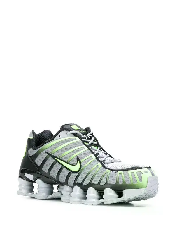 Nike Shox Mesh Panel Sneakers - Grey