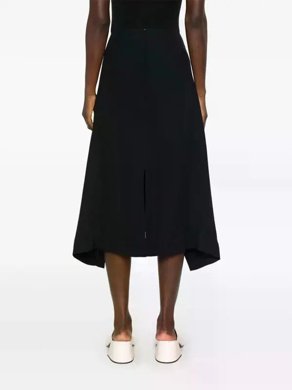 Carven Safety Pin Detail Midi Skirt