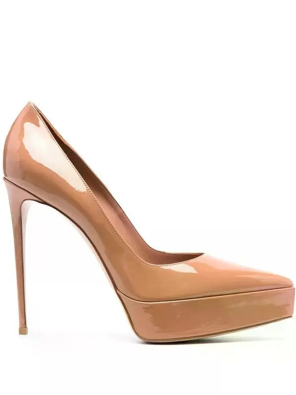 LE SILLA Uma 140mm Platform Pumps - Neutrals