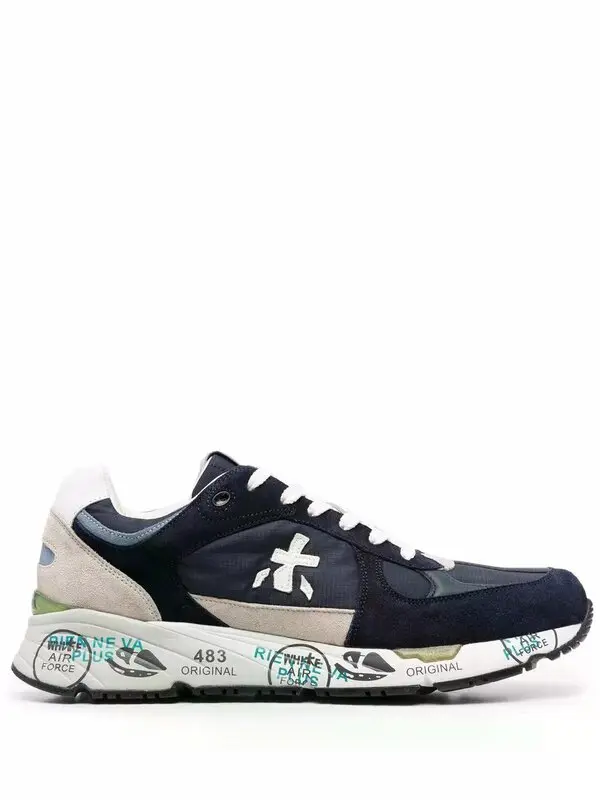 Premiata Mase Panelled Sneakers - Blue