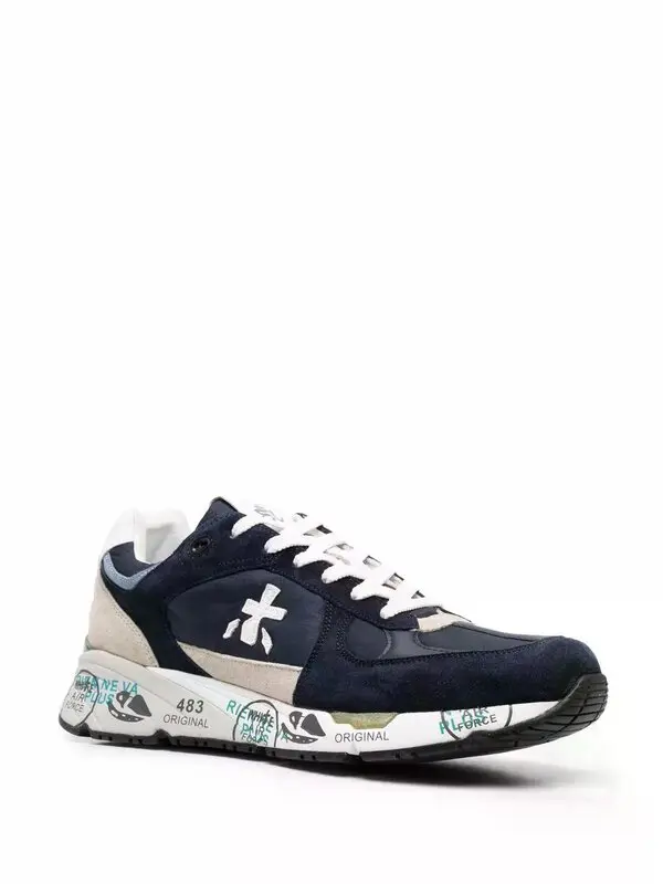 Premiata Mase Panelled Sneakers - Blue