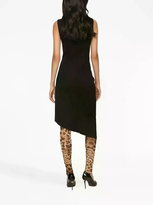Dolce & Gabbana Sleeveless Draped Midi Dress