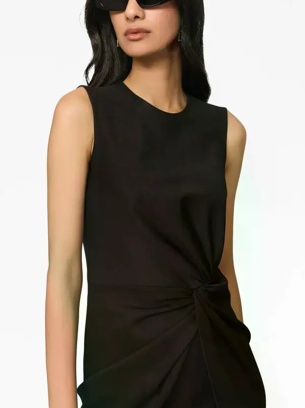Dolce & Gabbana Sleeveless Draped Midi Dress