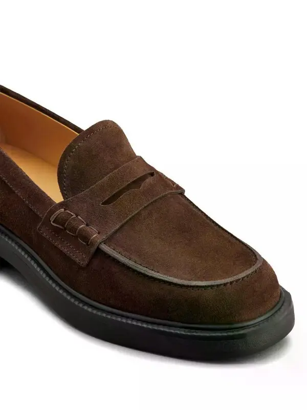 TOD'S Suede Penny Slot Loafers
