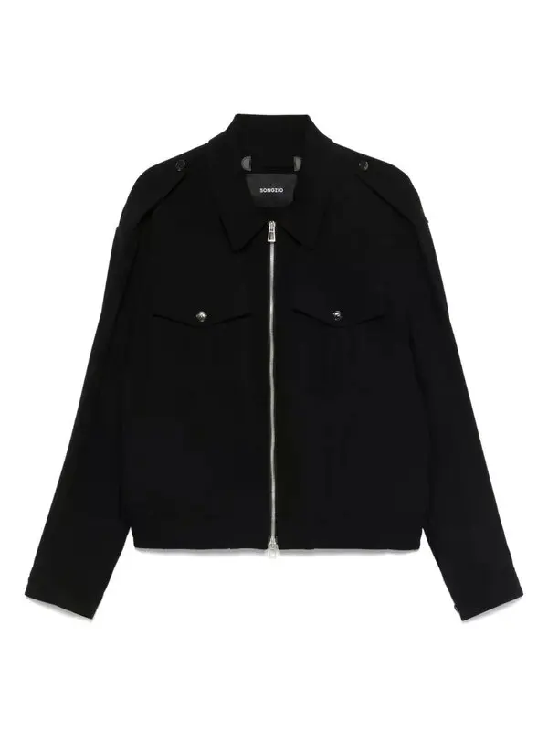 SONGZIO Zip-up Hunting Jacket With Flap Pockets