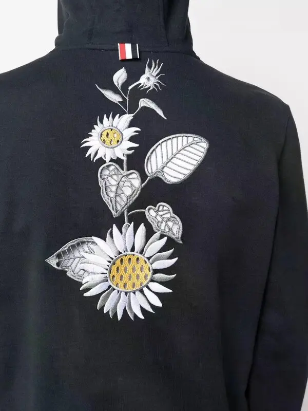 Thom Browne Logo-patch Hoodie