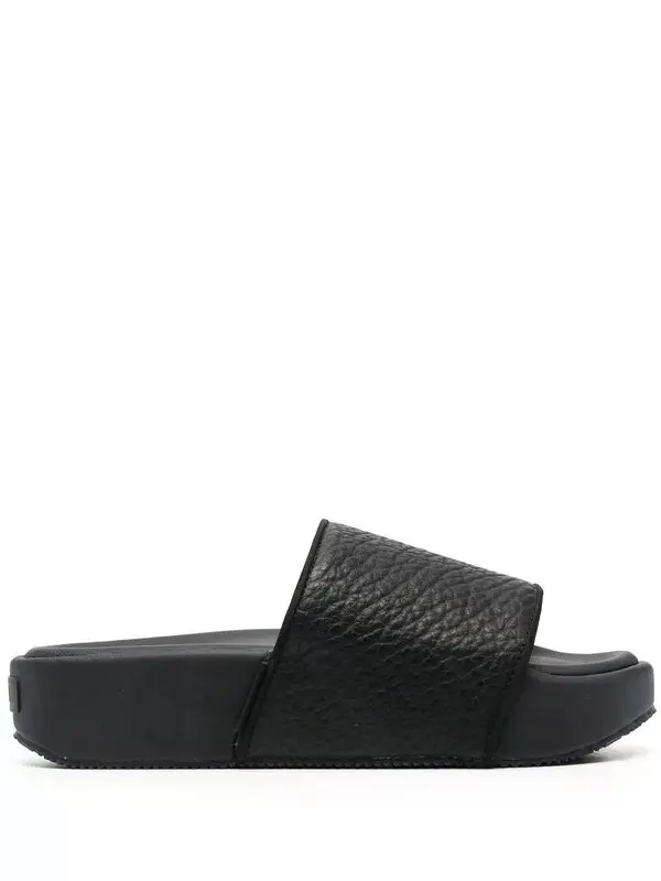Y3 Pebbled Open-toe Slides