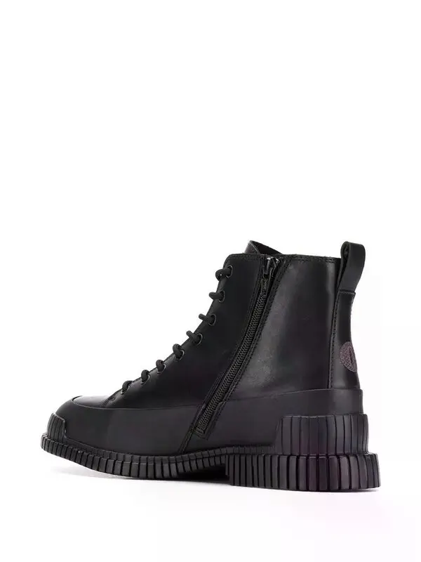 Camper Lace-up Round Toe Boots