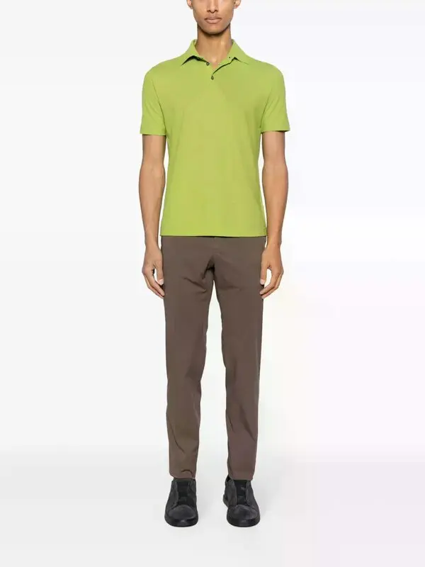Incotex Mid-rise Tapered Leg Chino Trousers - Brown