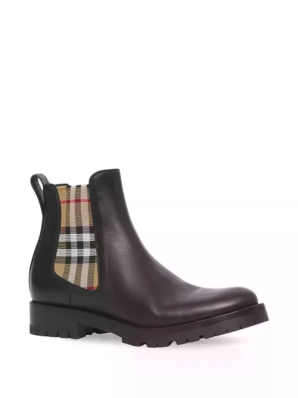 Burberry Chelsea Check-panel Boots
