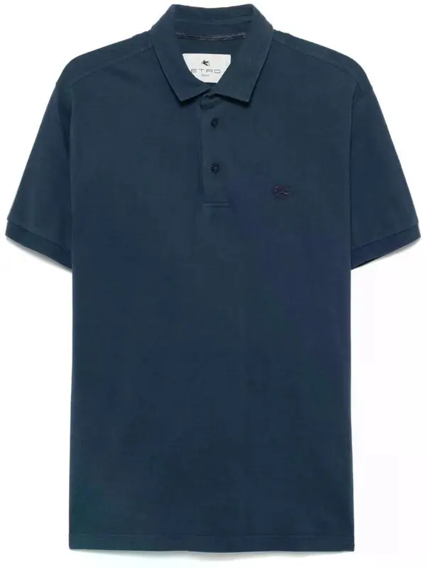 Etro Button Placket Polo Shirt