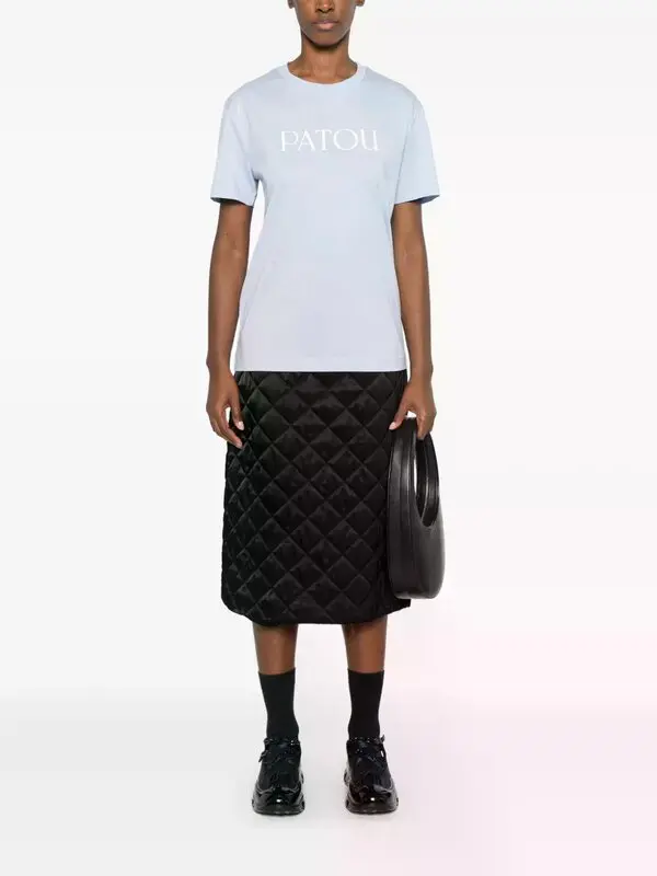 PATOU Logo Print Organic Cotton T-shirt