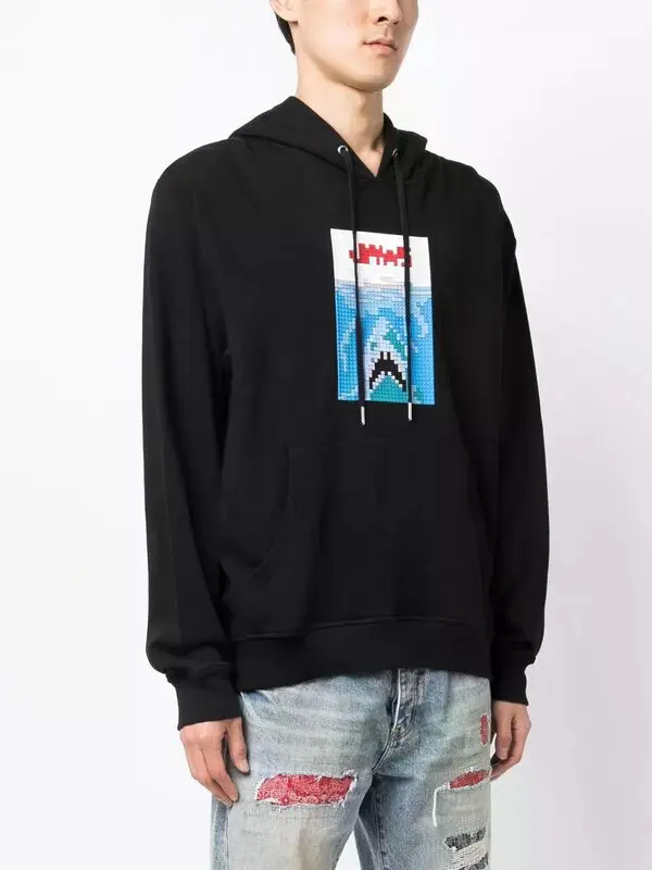MOSTLY HEARD RARELY SEEN 8-BIT Sharkbite Pullover Hoodie - Black