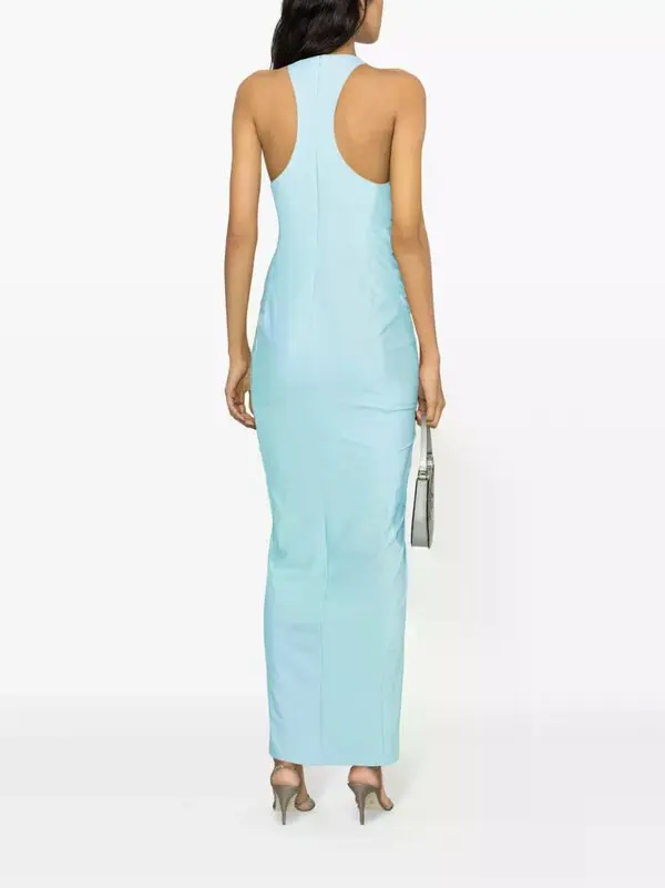 Gauge81 Halterneck Ruched Maxi Dress