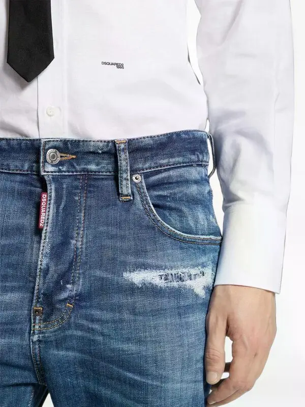 Dsquared2 Powder Distressed Denim Jeans