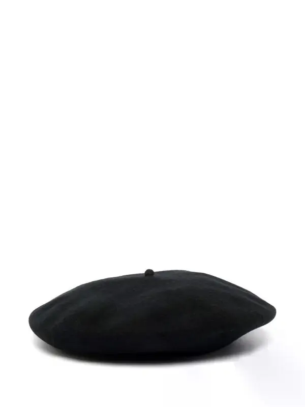 MAISON MARGIELA Felted Lambswool Beret - Black