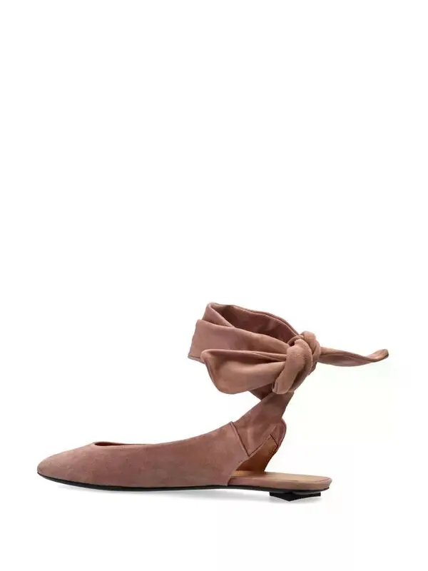 Attico Tie-fastening Flat Sole Shoes - Brown