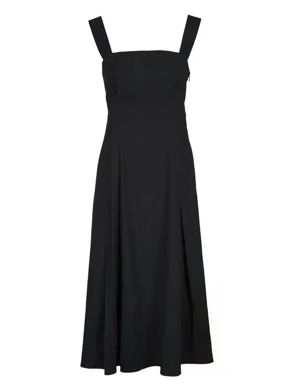 Vince Square Neck Midi Dress - Black