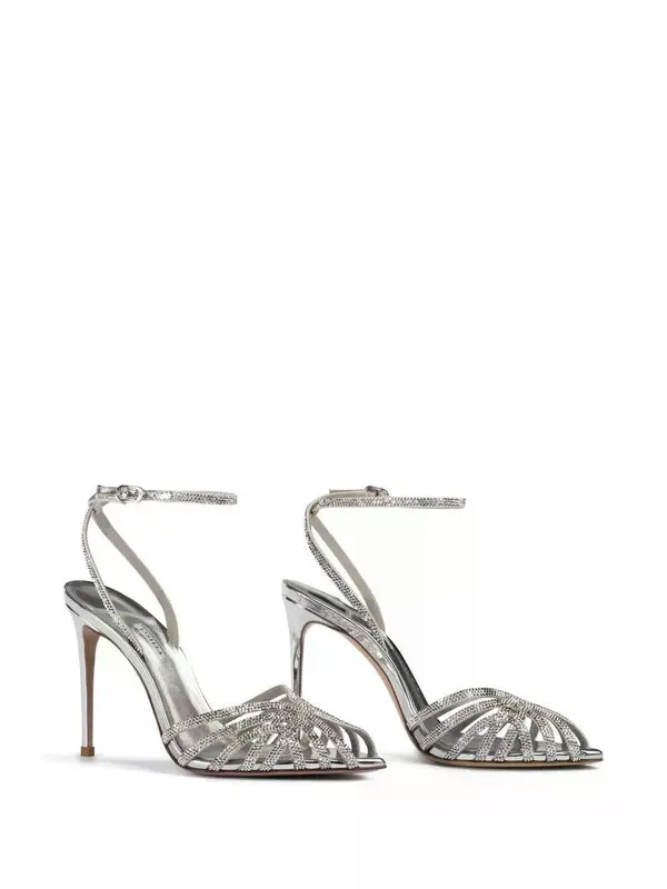 LE SILLA 110mm Crystal Embellished Stiletto Sandals