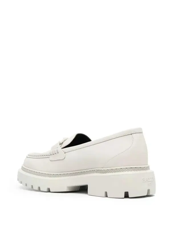 Bally Tonal Logo-plaque Loafers