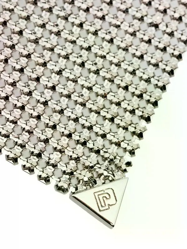 Rabanne Statement Drop Earrings - Silver