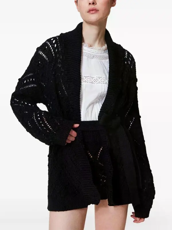 TWINSET Knitted Cardigan With Belt