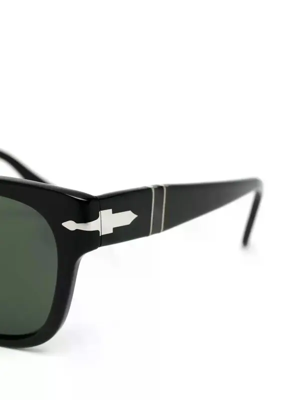 Persol Polished-effect Square-frame Sunglasses - Black