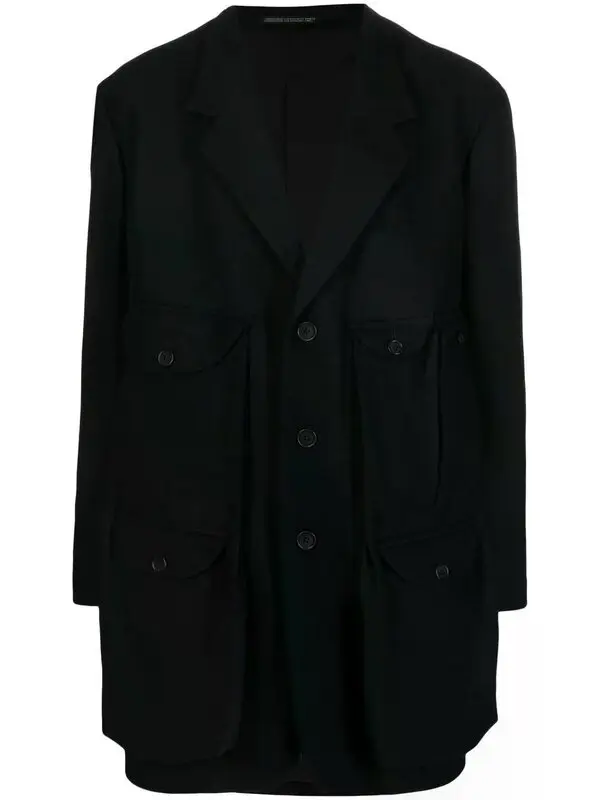 Yohji Yamamoto Single-breasted Fitted Coat