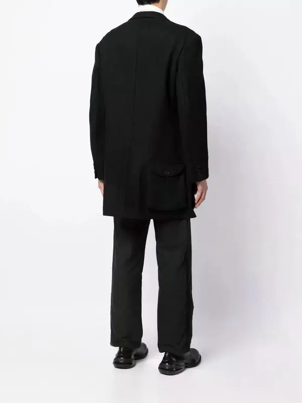 Yohji Yamamoto Single-breasted Fitted Coat