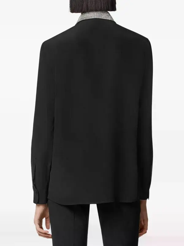 Versace Embellished Collar Shirt