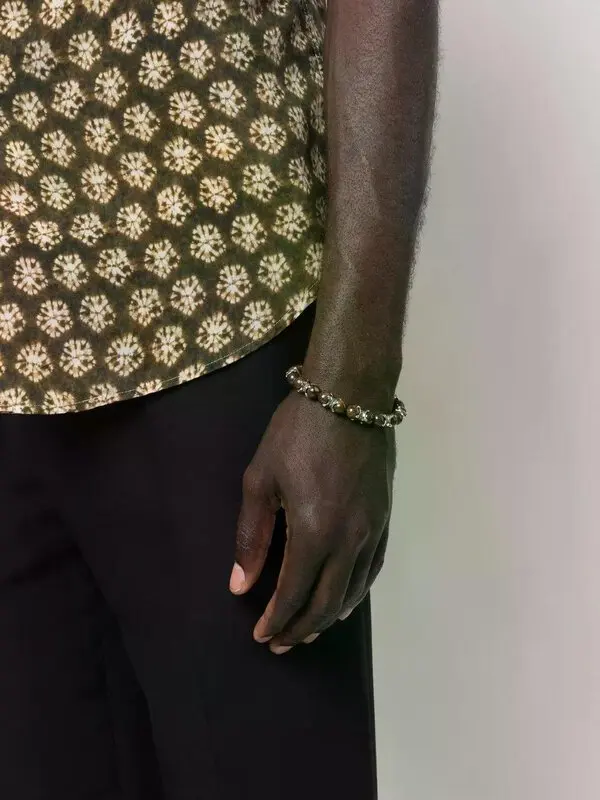 Emanuele Bicocchi Tiger Eye Bead Chain Bracelet - Brown