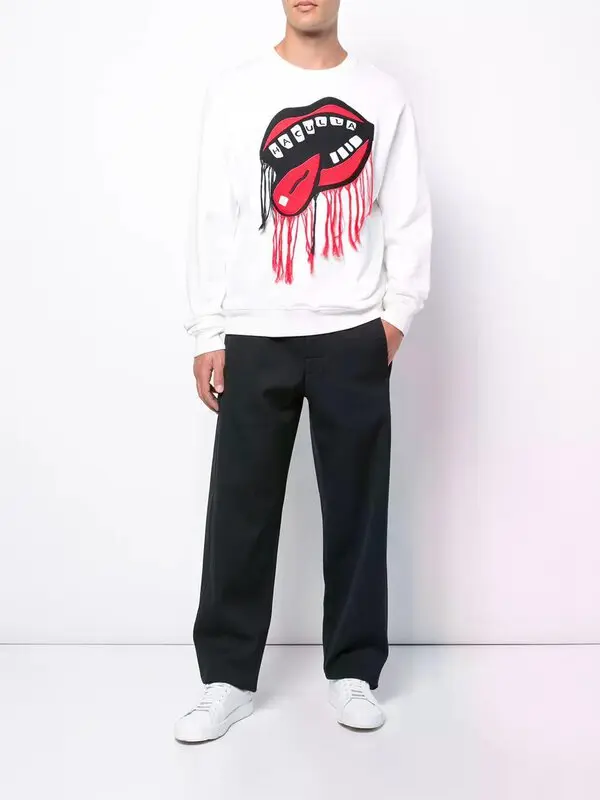 HACULLA. Nyc Drama Mouth Sweatshirt - White