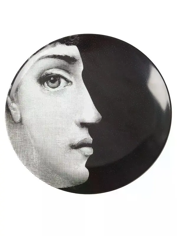 FORNASETTI Plate - Black
