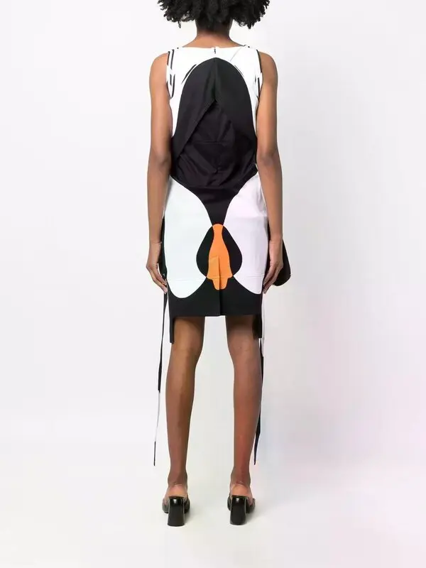 Burberry Panelled Graphic Print Mini Dress
