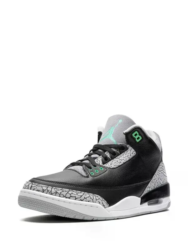 JORDAN Air 3 Retro High Top Sneakers - Black