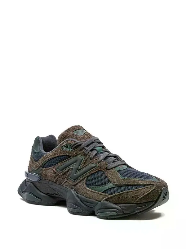 NEW BALANCE 9060 Paneled Suede & Mesh Sneakers - Brown
