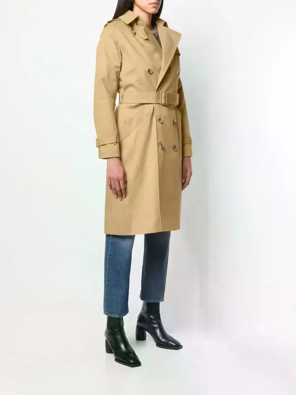 A.p.c. Greta Trench Coat In Sand Beige