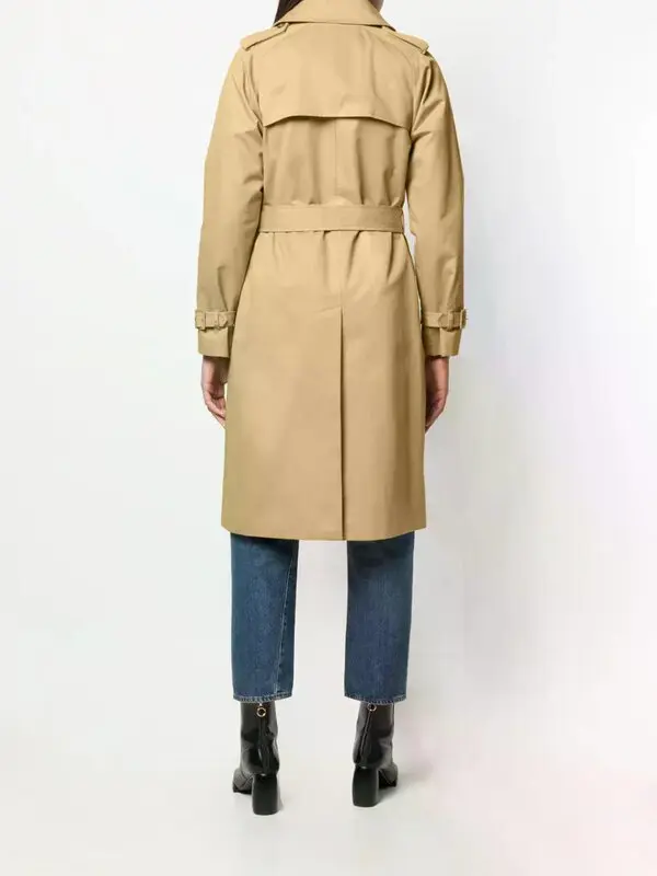 A.p.c. Greta Trench Coat In Sand Beige