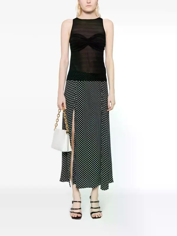 REFORMATION Sheer Knit Top