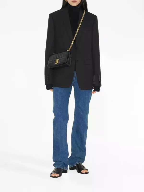 Burberry High-waisted Straight-leg Cotton Jeans