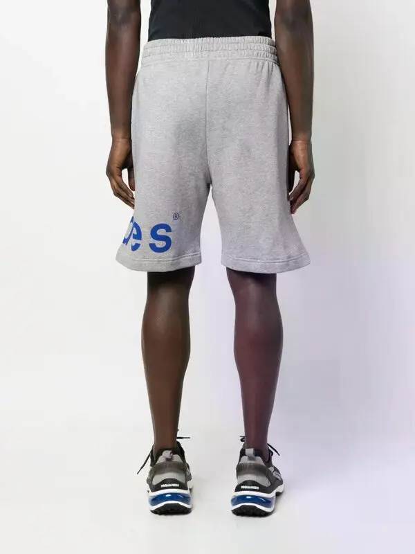 Études Studio Logo Print Organic Cotton Shorts