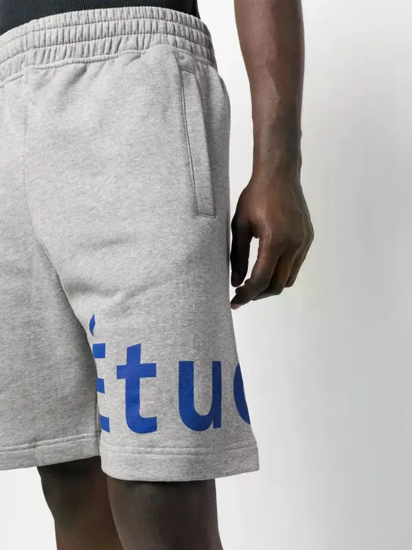 Études Studio Logo Print Organic Cotton Shorts